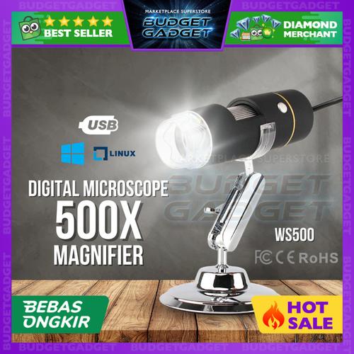 Jual Digital Microscope USB Mikroskop Camera Magnifier 500X Pembesaran ...