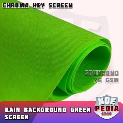 Jual Kain Background Green Screen Chroma Key Screen Backdrop Spunbond ...