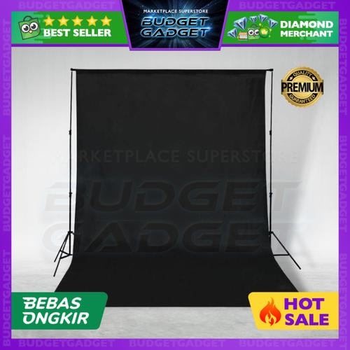 Jual Kain Backdrop Studio Fotografi Background 2x3m - Hitam - Jakarta ...