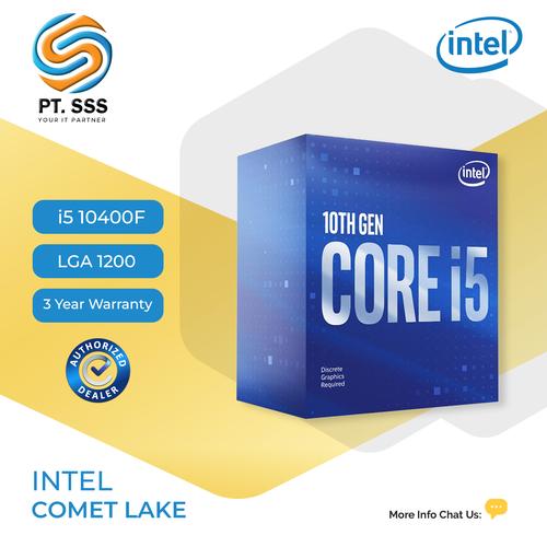 Jual Processor Intel Core i5 10400F Box - Comet Lake LGA 1200 - Jakarta ...