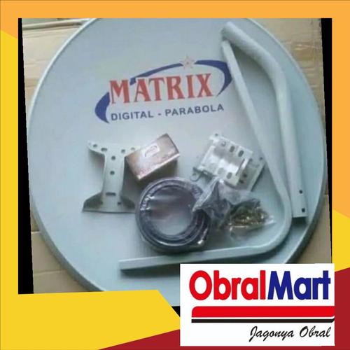 Jual MATRIX ODU Dish 60cm KU Band Paket Lengkap Baut Mounting Kabel 15m ...