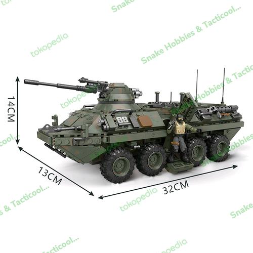 Jual TANK BTR 90 MEGA BLOKS + FIGURE + PAGAR ARMY MILITARY - tank BTR ...
