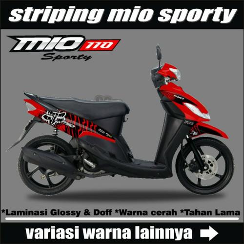 Jual Decal Striping Yamaha Mio 110 Sporty Smile Stiker Variasi Motif ...
