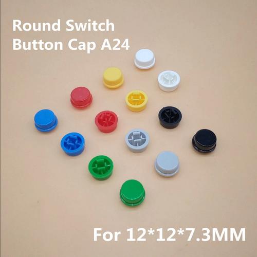 Jual Round Button Tactile Push Button Switch Cap For 12x12x7.3 Switch ...