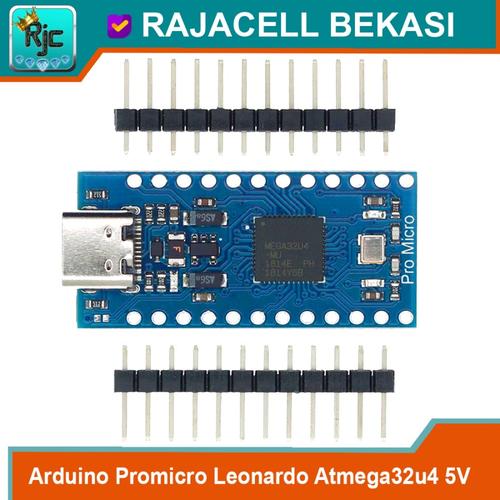 Jual Arduinoo Pro Micro Leonardo Atmega32u4 5V Promicro HID with USB ...