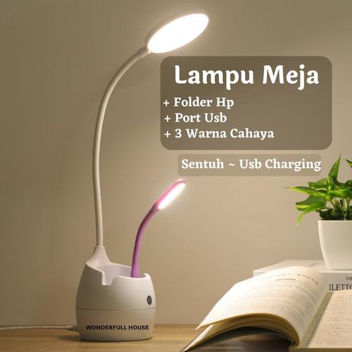 Promo Lampu LED Meja Belajar Lampu Kerja Baca Lampu Sentuh Touch Lampu ...