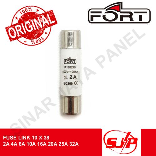 Jual FUSE LINK 10X38 2A 4A 6A 10A 16A 20A 25A 32A FORT - 25A - Jakarta ...