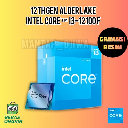 Jual Intel Processor Core i3 12100F 12th Gen Alder Lake LGA 1700 - Kota Surabaya - Mantap_Djiwa ...