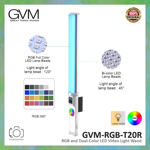 Promo GVM-RGB-T20R RGB and Dual-Color LED Video Light Wand Cicil 0% 3x ...