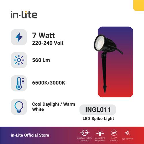 Jual in-Lite Spike Light Lampu Taman INGL011 - Cool Daylight - Jakarta ...