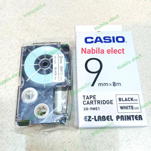 Jual Tape label Casio 9mm white - Jakarta Barat - Nabila elect | Tokopedia