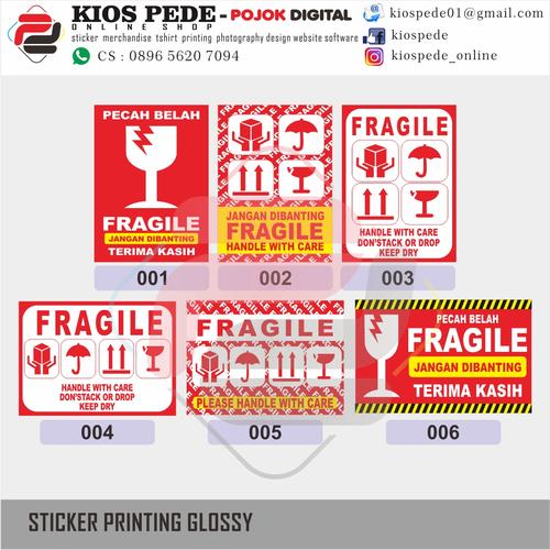 Jual Sticker FRAGILE Pecah Belah Jangan dibanting Murah - Kab. Bogor ...