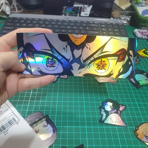 Jual Sticker Hologram Anime - PSH897 Slap Besar - Demon Slayer - Daki ...