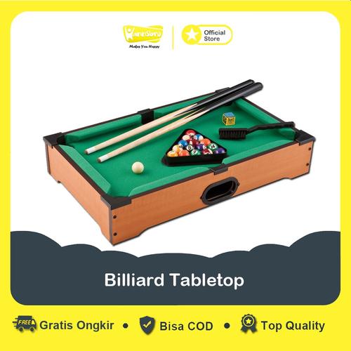 Promo Mini Billiard Pool Table - Mainan Billiard Kayu Asli - Kab ...