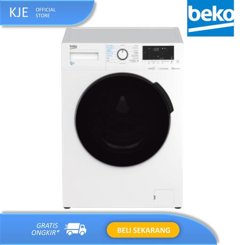 Jual BEKO MESIN CUCI FRONT LOADING 7 KG WASHER & DRYER WDB7425R2W ...