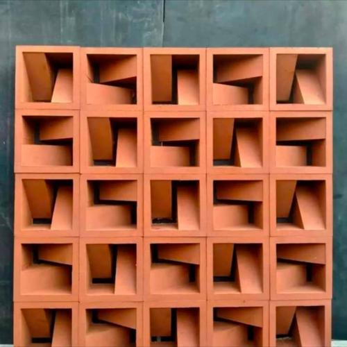 Jual loster/roster/beton/modern/ minimalis/ventilasi udara z merah ...