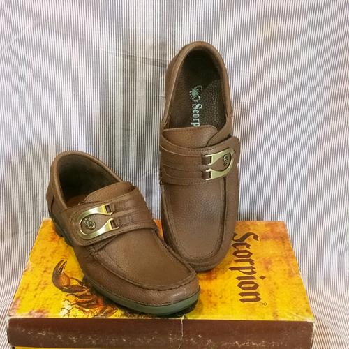 Jual Sepatu Scorpion Pria Pantofel Kulit Asli Formal Kerja Kantor -9902 ...