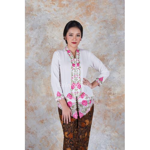 Jual KEBAYA ENCIM / BORDIR WARNA - MAROON B LD85 M - Kota Semarang ...