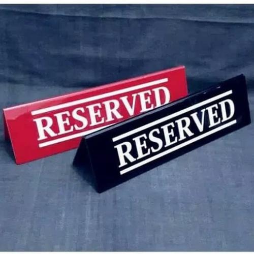 Jual Akrilik Papan Nama + custom print nama - Isi Merah, 5x15cm ...