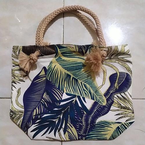 Jual Tas Kanvas Sumbu Mini / Totebag Kanvas Sumbu Mini - Abstrack Blue ...
