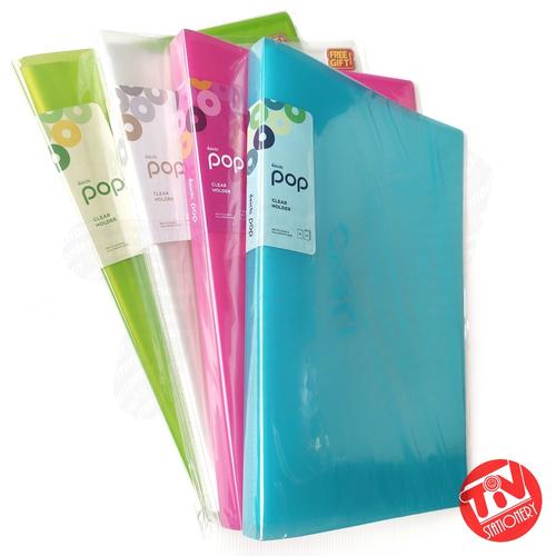Jual Clear Holder Daiichi Pop FC / F4 (30 pockets) - Merah Muda - Kab ...