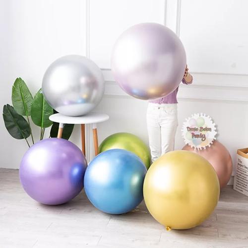 Promo Balon Latex Chrome 18 Inch / Balon Latex Metalik Chrome Jumbo ...