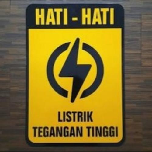 Jual stiker sign Tegangan Listrik Tinggi Daya Setrum Panel rambu - Kota ...