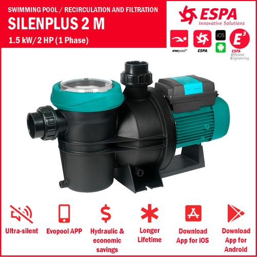 Promo Pompa Air Kolam Renang 2 HP 1.5 kW ESPA SILENPLUS 2M dengan Speed Variation Buatan Spanyol ...