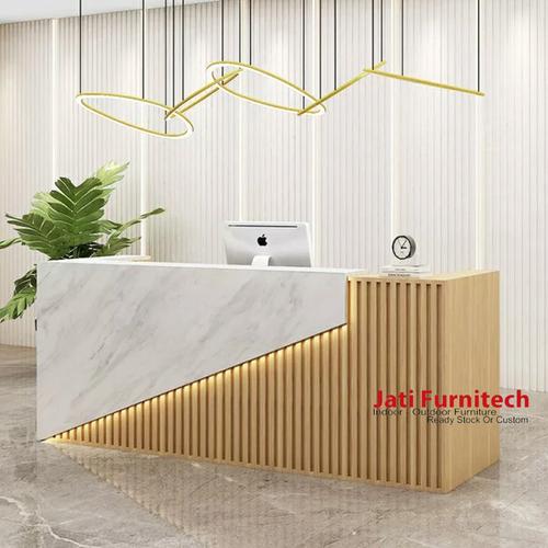 Jual meja receptionis - meja counter - meja kasir - interior contractor ...