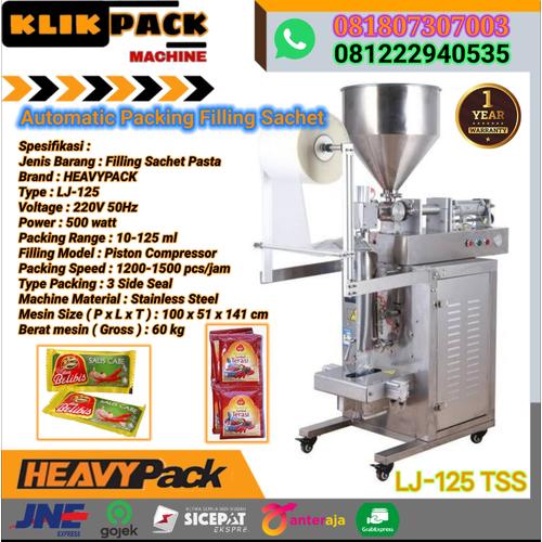 Jual Mesin Packing/Kemas Sachet Otomatis Sambal Saos Pasta LJ-125 ...