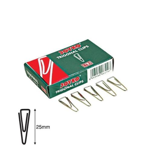 Jual Trigonal Clip no 3 / Klip / Penjepit Kertas Segitiga Joyko No. 3 ...