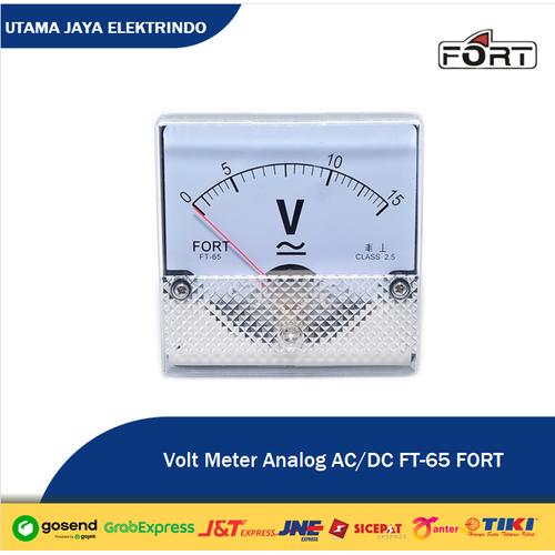 Jual Volt Meter Analog AC/DC FT-65 FORT - BERKUALITAS - 300 - Jakarta ...
