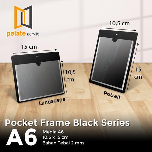 Jual ACRYLIC POCKET FRAME / AKRILIK THICKER / AKRILIK POCKET A6 2MM ...