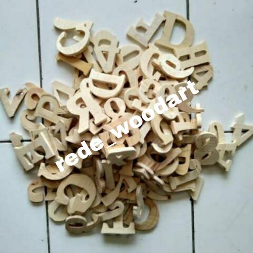 Jual Huruf Kayu Timbul Huruf Kayu ukuran 5-10 cm - Uk 10cm - Kab. Bogor ...