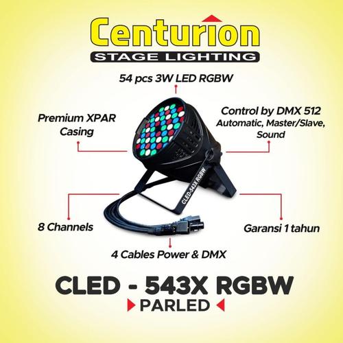 Jual Centurion CLED 543X RGBW Lampu Parled Panggung Stage Lighting - Jakarta Barat - tokonline93 ...