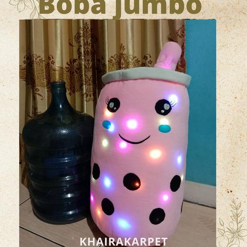 Jual Boneka boba JUMBO LED 70cm / Boneka Boba Bubble Milk Tea Brown ...