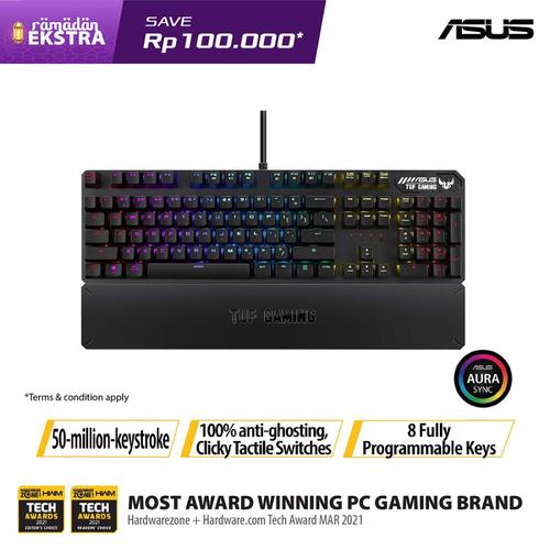 Jual ASUS TUF Gaming K3 RGB Mechanical Gaming Keyboard 100% Anti ...