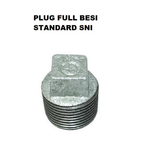 Jual Plug Besi 1/2 inch Cap Ulir Luar Tutup Lubang Septic Tank Pluk Kop ...