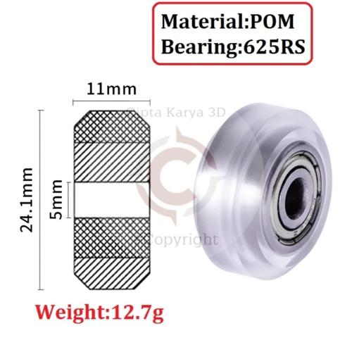 Promo Openbuilds V-wheel POM Delrin Wheel Pulleys Ball Bearing 625ZZ ...