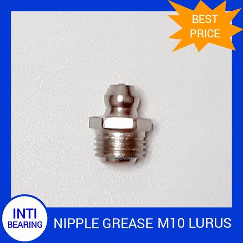 Jual NIPPLE GREASE M10 LURUS M10 x 1 NAPLE STEEL 10 mm 10mm NEPEL GEMUK ...