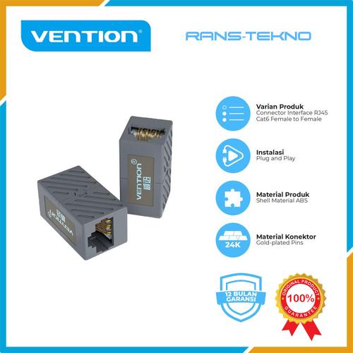 Jual Vention RJ45 Barrel Connector LAN Cat.6 Female to Female - VAM650 ...