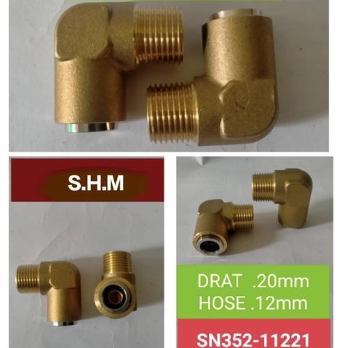 Jual CONNECTOR NEPEL AIR DRYER HINO 500 DRAT 21/22MM HOSE 12MM SN352 ...