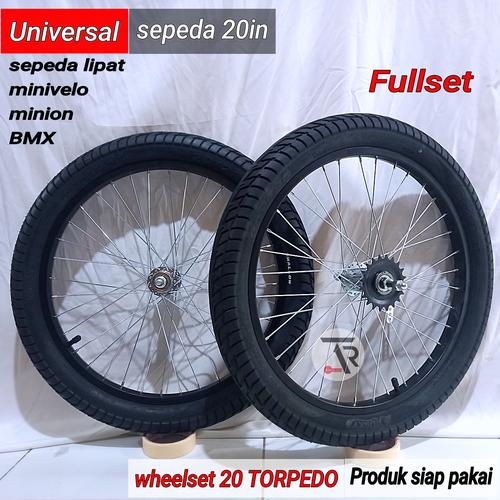 Jual roda sepeda 20 x 2.30 Lengkap bmx minion sepeda lipat siap pakai ...