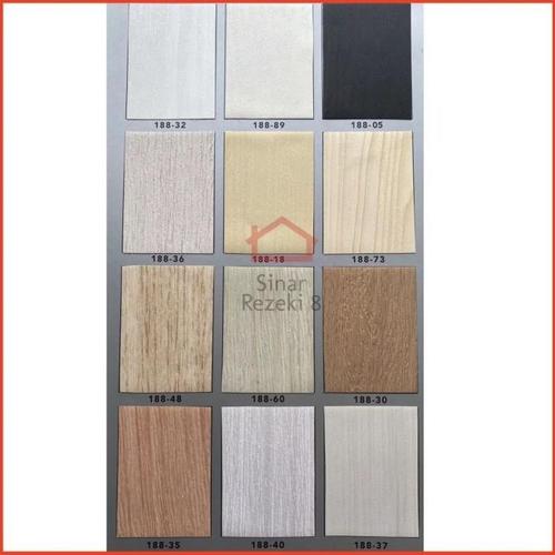 Jual PVC Sheet Urat Kayu Taco Coklat Serat Pelapis Lemari Lapisan Meja ...