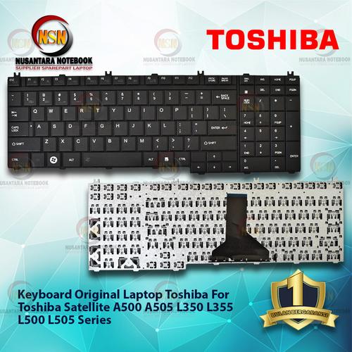 Jual Keyboard Toshiba Satellite A500 A505 L350 L355 L500 L505 Series ...