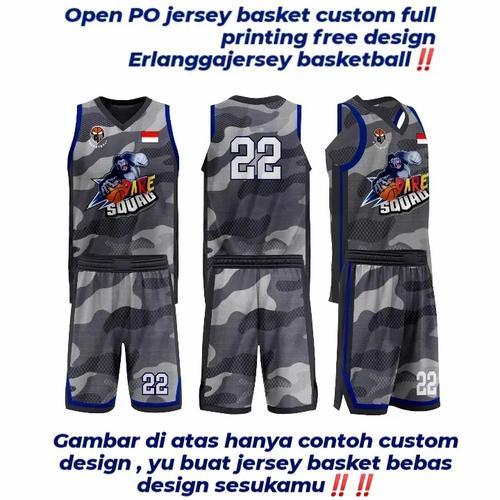 Jual Open PO custom setelan jersey basket printing, free design ...