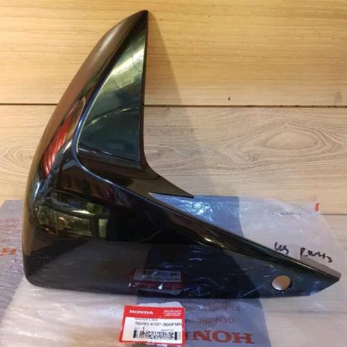 Jual cover sayap tangki luar kiri Megapro monoshock Mega pro hitam abu ...