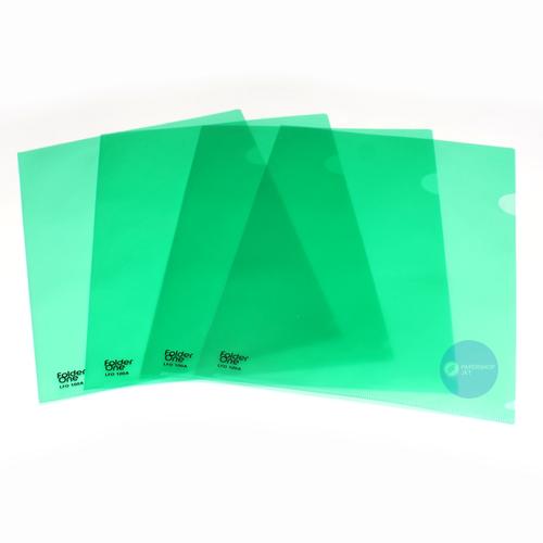 Jual [ PERPACK ]Map L / Map Bening Folder One A4 Warna - Hijau ...