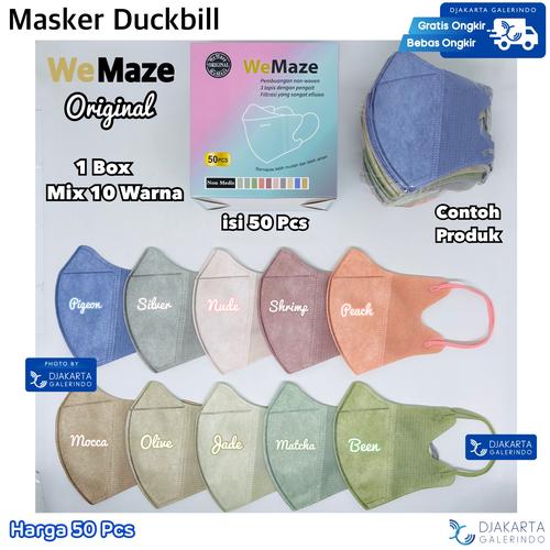 Jual Masker WeMaze Duckbill Mix Warna 10 Warna 1 Box isi 50Pcs - DBWeMazeMix Box - Jakarta Pusat ...