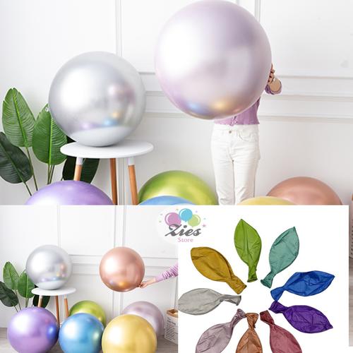 Jual Balon latex chrome 18 inch / balon latex metalik chrome jumbo ...